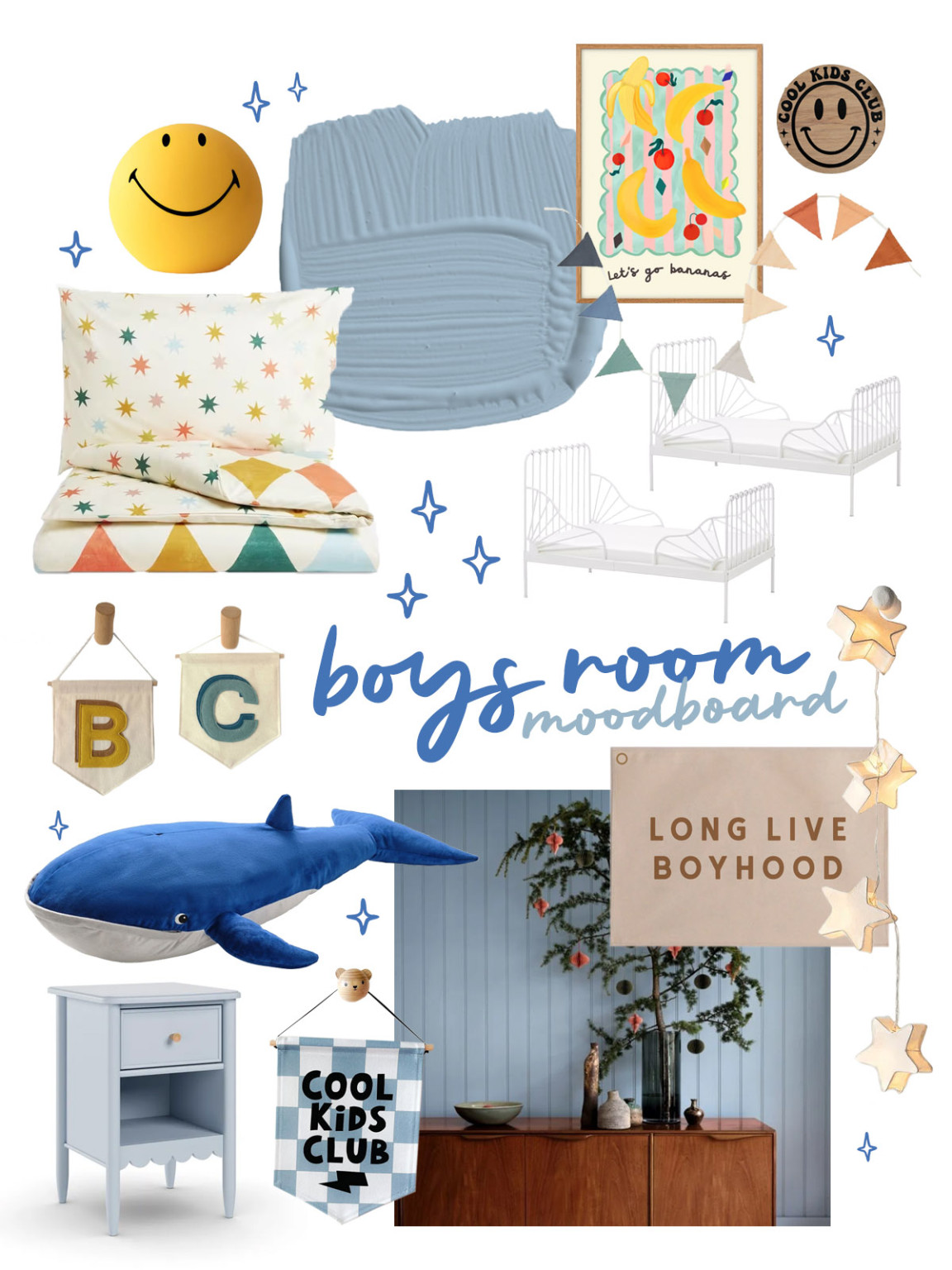 Boys Room Moodboard. ~ Gemma Louise